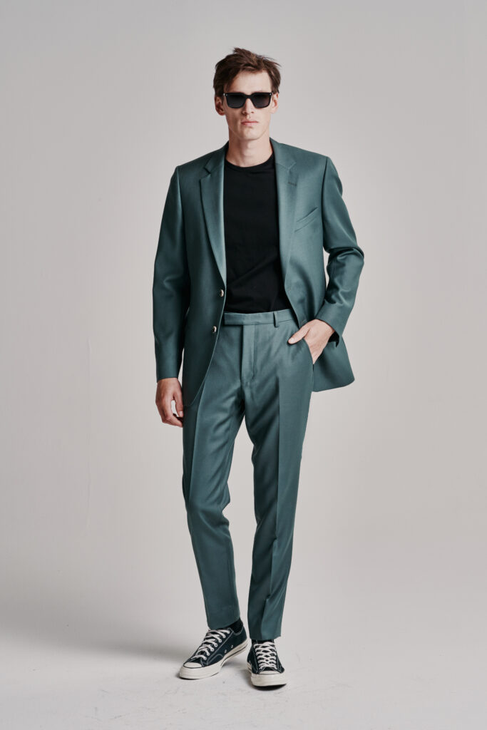 Mint Green Wool Suit - The Coffee Place | Café Costume