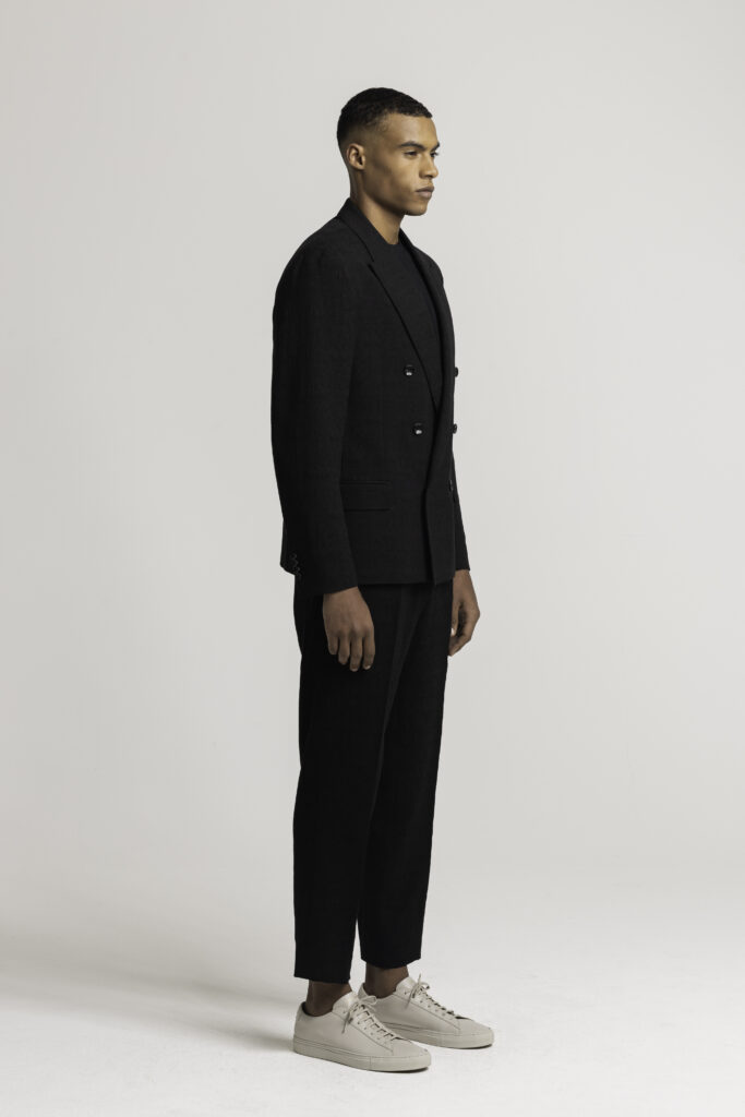 Oversized Straight Fit Wool Jacket with Trousers - A Firm Grip | Café ...