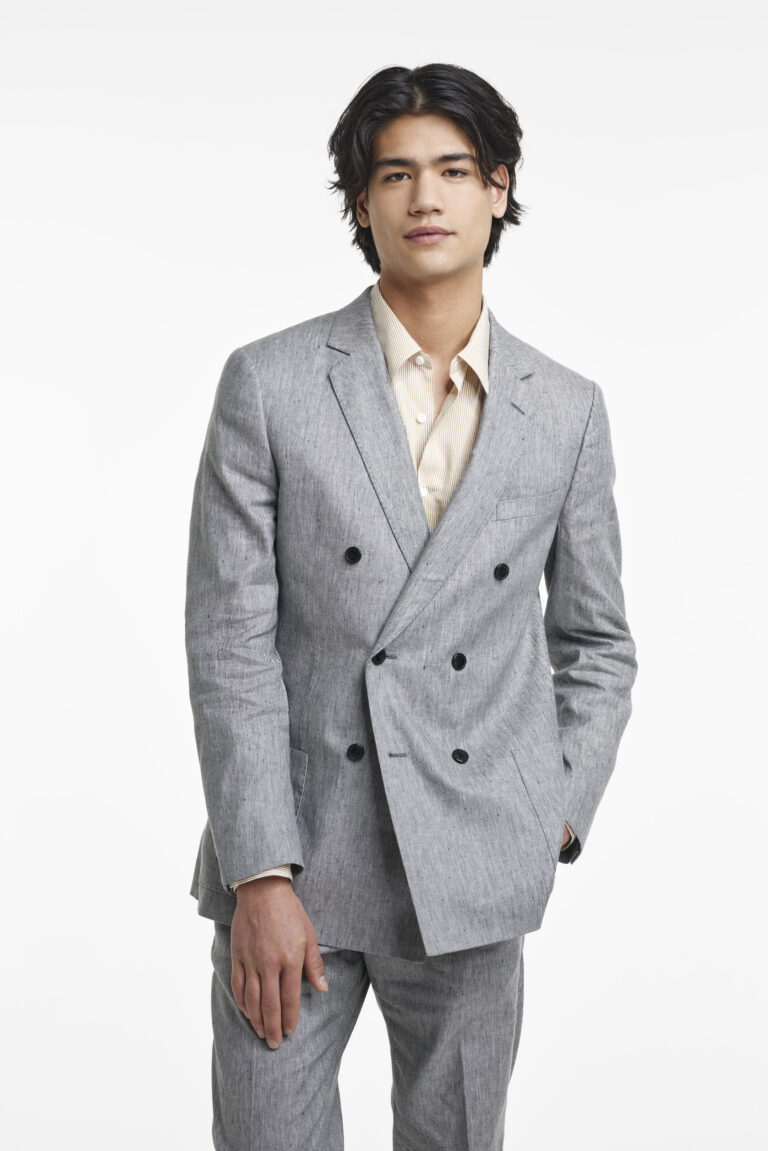 Pearly Grey 2 Piece Suit in Linen - The New Old | Café Costume