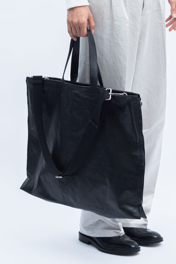 Leather Weekend Suit Bag | Café Costume